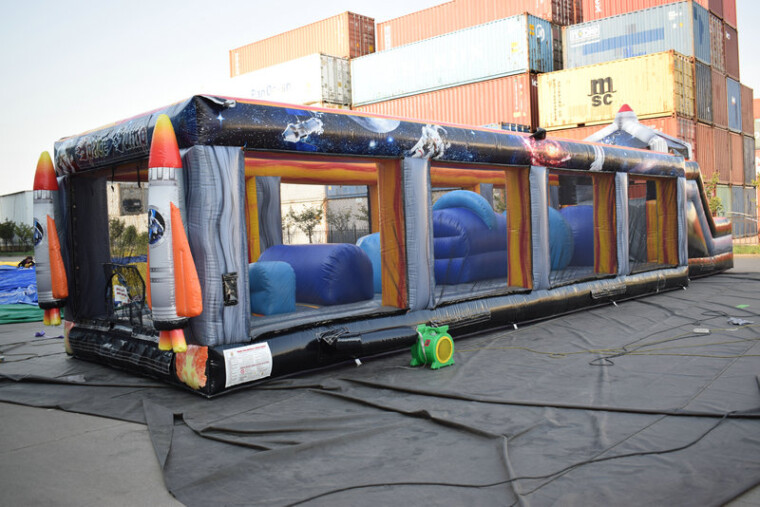 Space Jump Obstacle Course | All Star Bounce